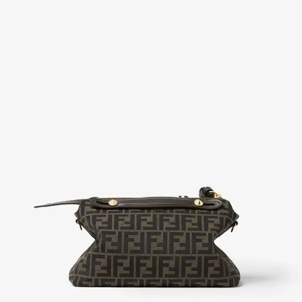 Fendi By The Way Soft Medium Ff Zucca Jacquard And Leather Bag - [brown]